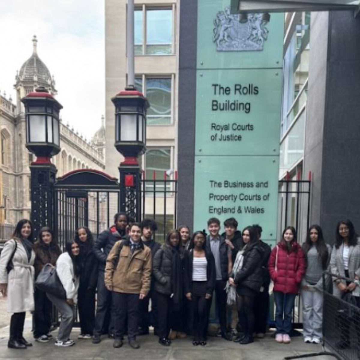 Highlands School - Courtroom experience at the Rolls Building