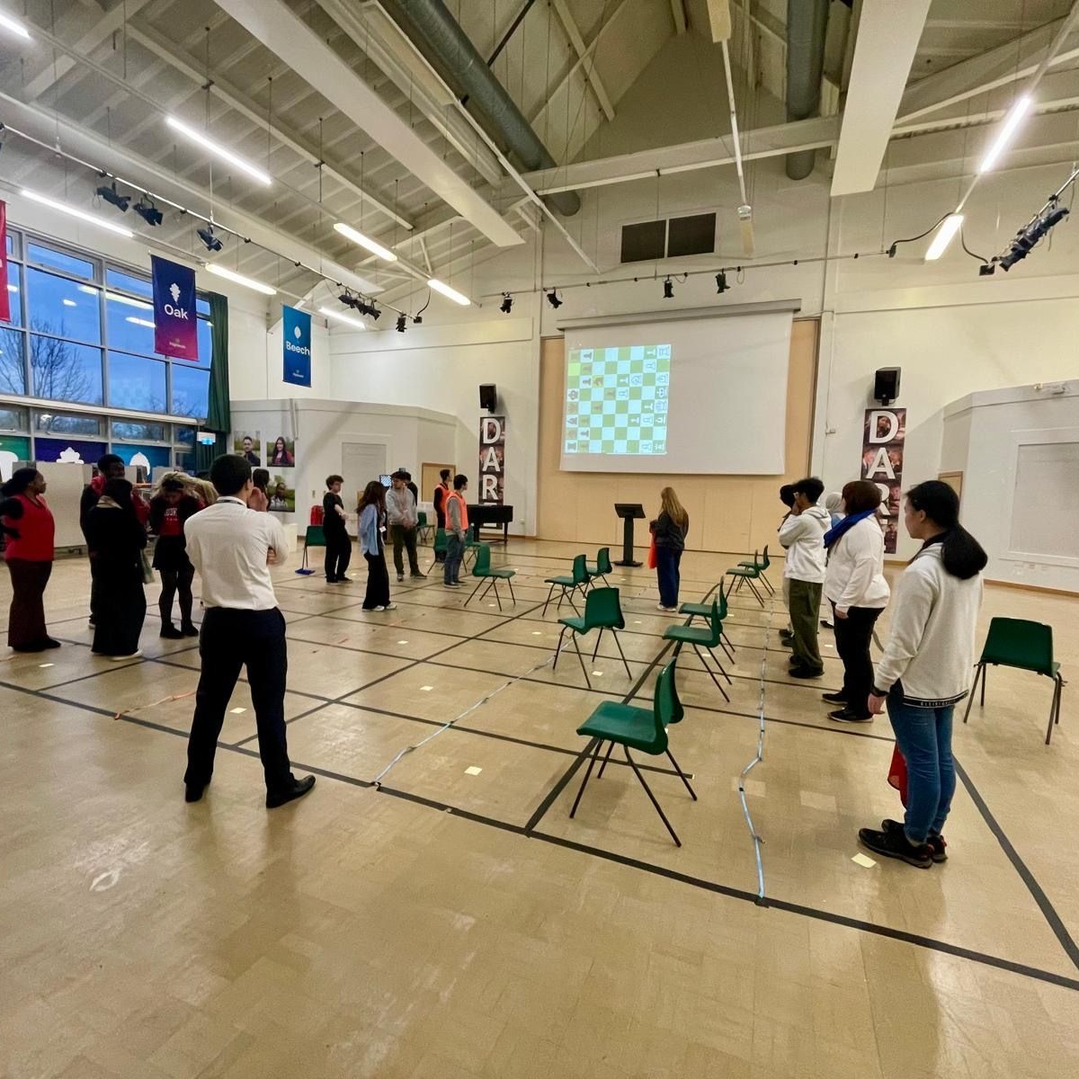 Highlands School - Sixth form human chess